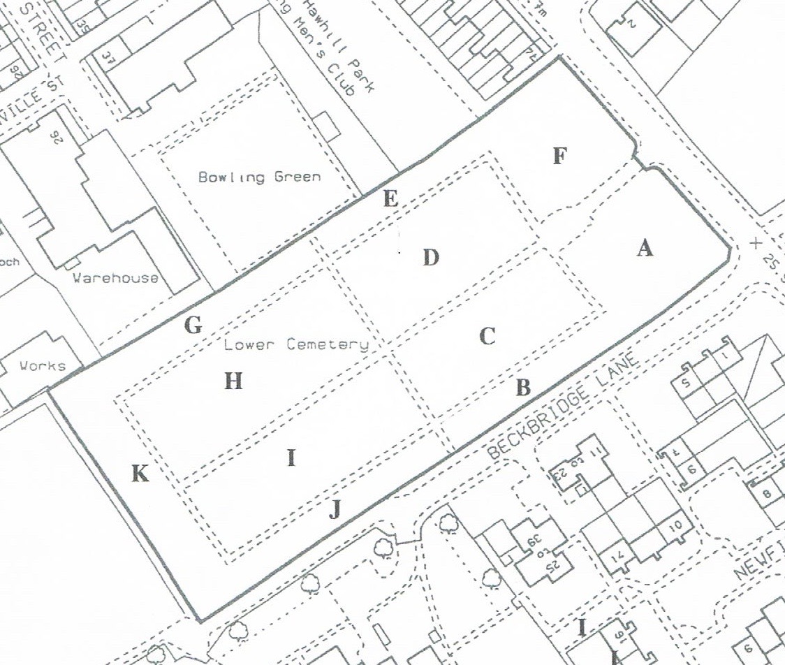 Lower (section A) Cemetery, Normanton, Yorkshire, England: burial ...