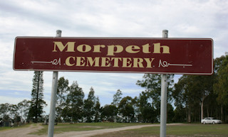 Morpeth Cemetery, Morpeth, New South Wales, Australia: burial monument ...