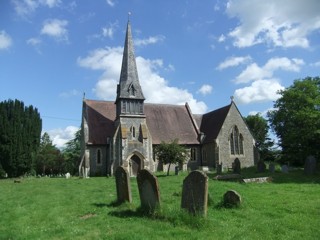 St James Church burial ground, Barkham, Berkshire, England: burial ...