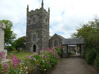 St Mellanus Church burial ground, Mullion, Cornwall, England: burial ...