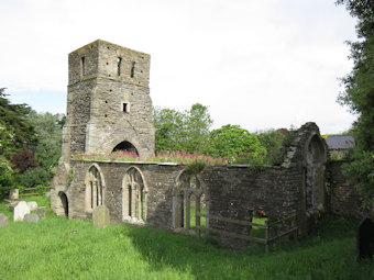 St Andrew (ruin) Church burial ground, South Huish, Devon, England ...
