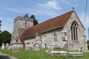All Saints Church burial ground, Dibden, Hampshire, England: burial ...