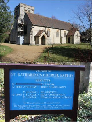 St Katherine Church burial ground, Exbury, Hampshire, England: burial ...