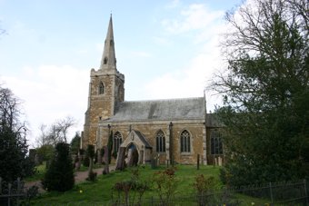 All Saints Church burial ground, Barrowby, Lincolnshire, England ...