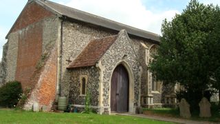 St Mary Church burial ground, Burston, Norfolk, England: burial ...