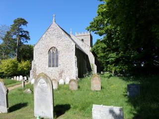 St Margaret Church burial ground, Hapton, Norfolk, England: burial ...