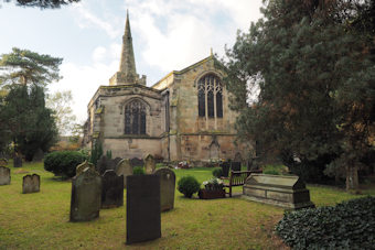 St Leonard Church burial ground, Wollaton, Nottinghamshire, England ...