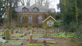 Downside Old Church burial ground, Chilcompton, Somerset, England ...