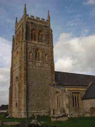 Church of the Holy Cross Church burial ground, Middlezoy, Somerset ...
