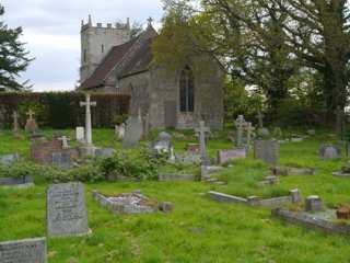 St Mary Church burial ground, Saltford, Somerset, England: burial ...