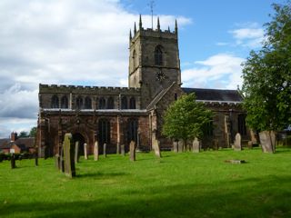 St Leonard Church burial ground, Gnosall, Staffordshire, England ...