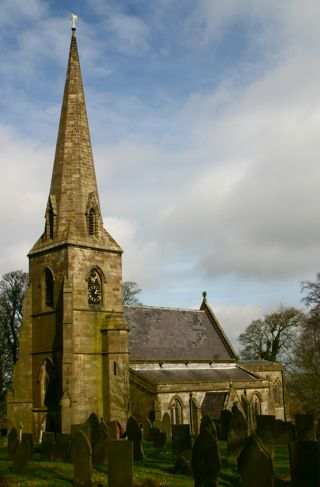 All Saints Church burial ground, Grindon, Staffordshire, England ...