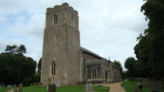 St John the Baptist Church burial ground, Badingham, Suffolk, England ...