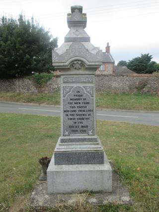 War Memorial , Barnham, Suffolk, England: memorial indexed by ...
