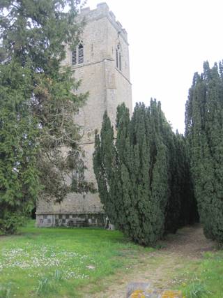 St Peter Church burial ground, Fakenham Magna, Suffolk, England: burial ...