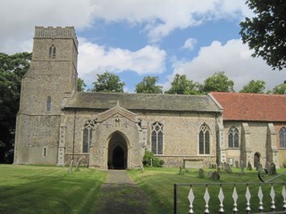 St Mary Church burial ground, Old Newton, Suffolk, England: burial ...