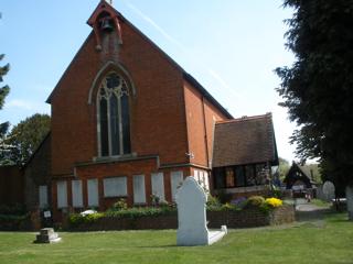 St Paul Church burial ground, Hook, Surrey, England: burial monument ...