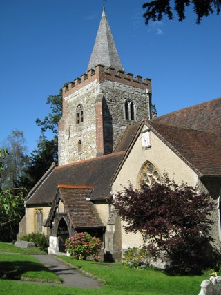 St Peter and St Paul Church burial ground, Nutfield, Surrey, England ...