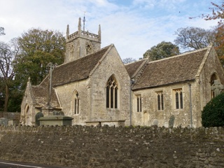 All Saints Church burial ground, Lydiard Millicent, Wiltshire, England ...