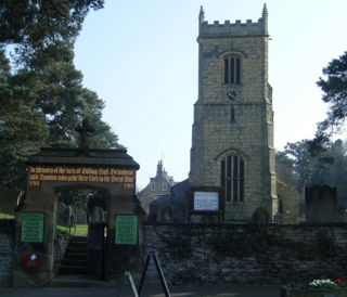 Holy Cross Church burial ground, Gilling East, Yorkshire, England ...