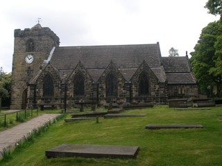 St Peter Church burial ground, Rawdon, Yorkshire, England: burial ...