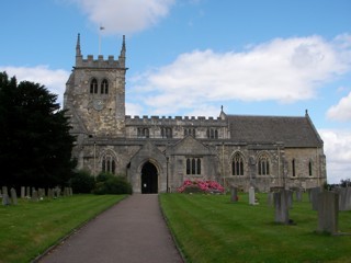 All Saints Church burial ground, Sherburn in Elmet, Yorkshire, England ...
