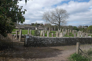 Parish Church burial ground, Kirkden, Angus, Scotland: burial monument ...