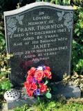 Frank Thornton grave monument details at All Saints Church burial ...